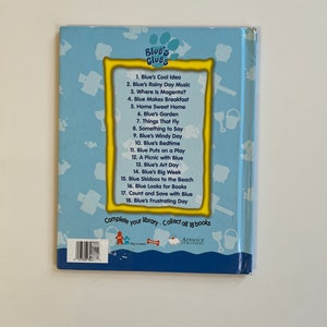 Vintage Blues Clues Book Hard Back Blue Puts on a Play Book 11 in Blues ...