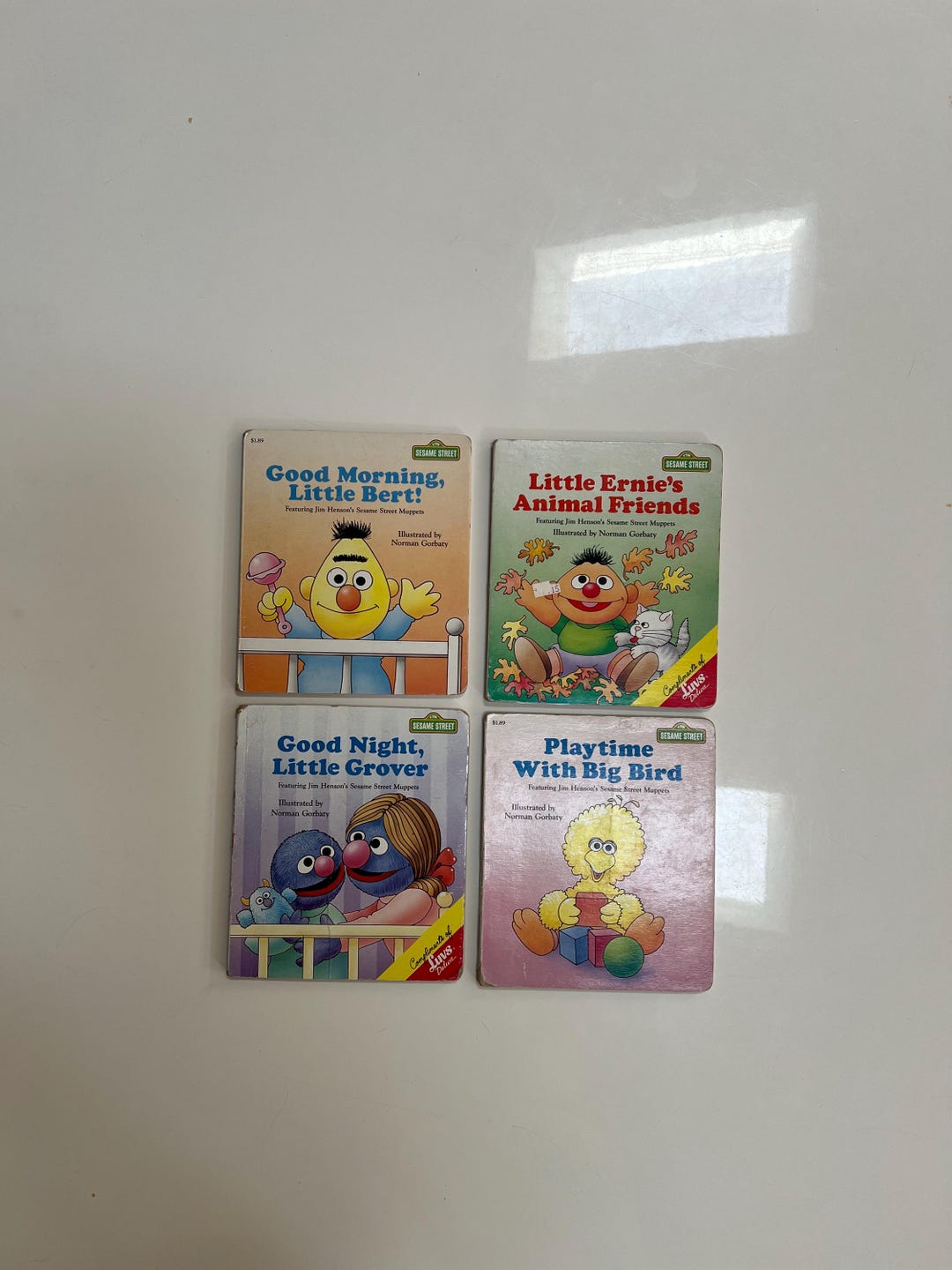Vintage Baby Board Books Sesame Street Baby Books Cardboard Books ...