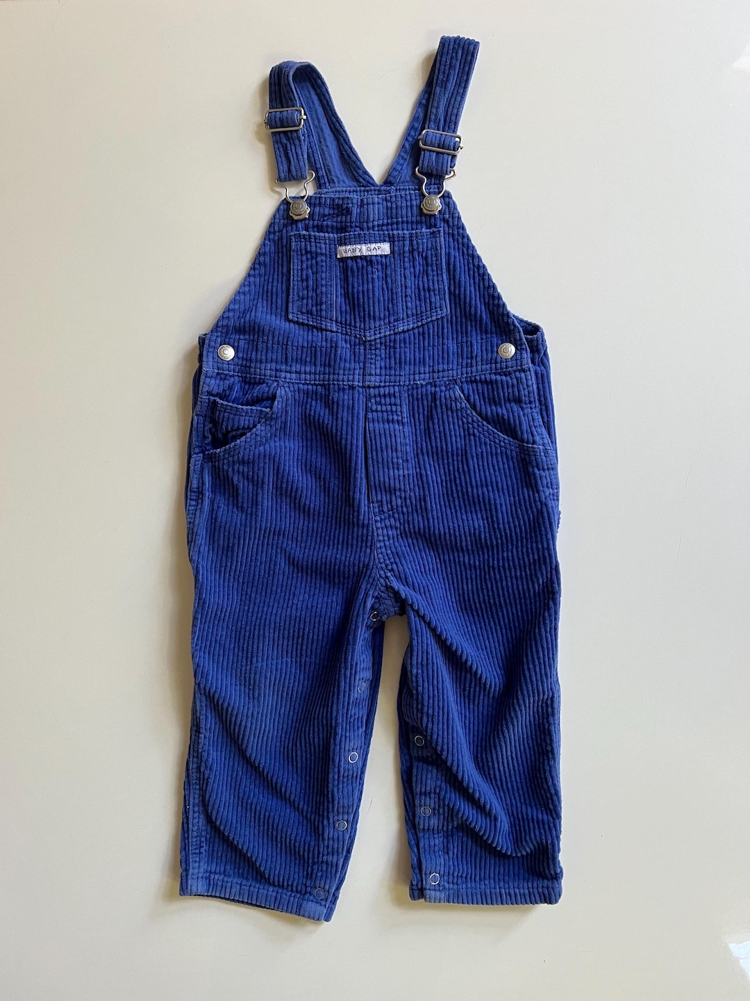 Vintage Blue Corduroy Overalls by Baby Gap 90s Relaxed Straight Fit ...