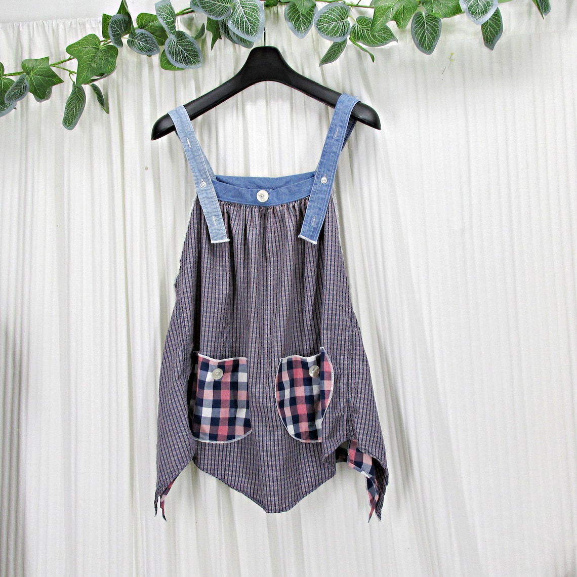 Upcycled Clothing, Womens Tunic, Sleeveless Shirt, Recycled Top, Pink ...