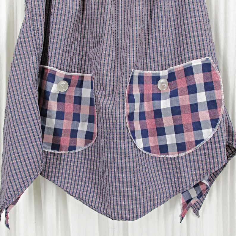 Upcycled Clothing, Womens Tunic, Sleeveless Shirt, Recycled Top, Pink ...