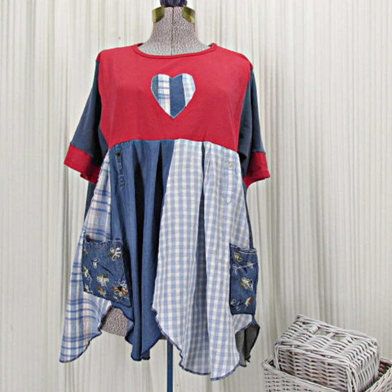 Patchwork Tunic - Etsy