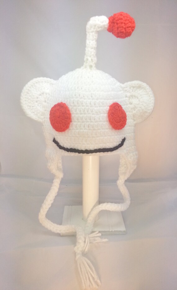 Alien Hat White Crochet Meme Beanie - Etsy