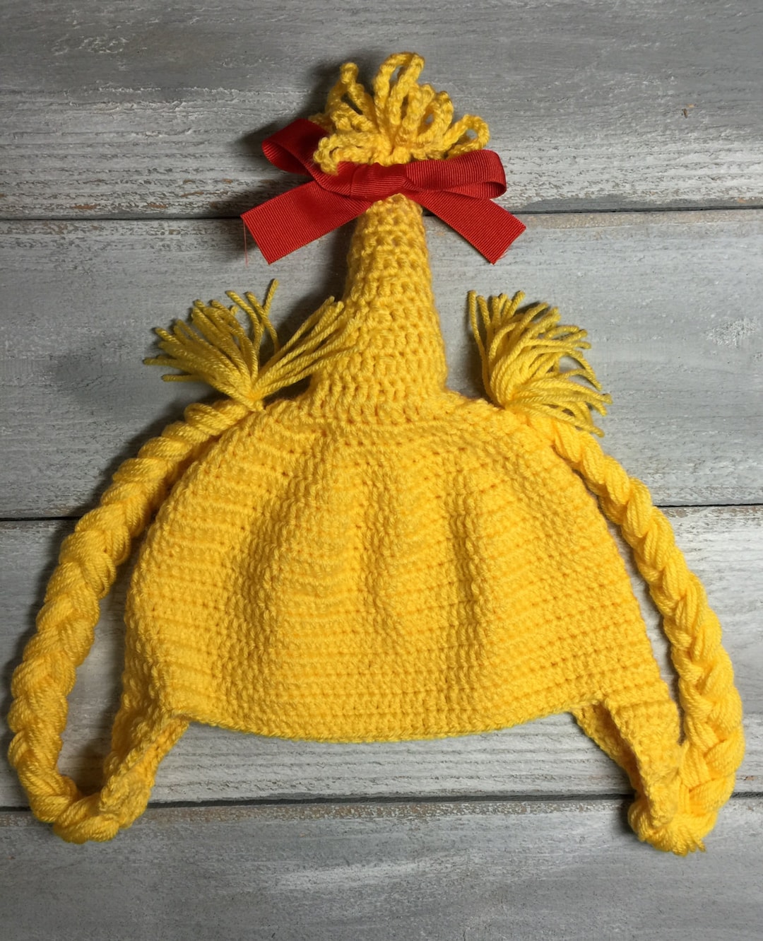 Yellow Crochet Hat - Etsy