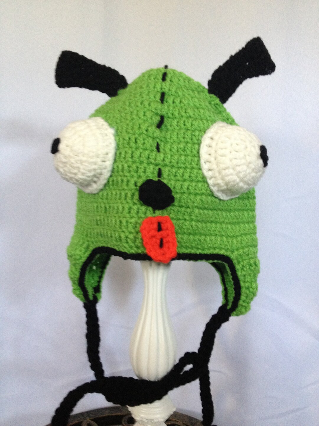 Gir Inspired Crochet Hat Invader Zim Green Crochet Hat - Etsy