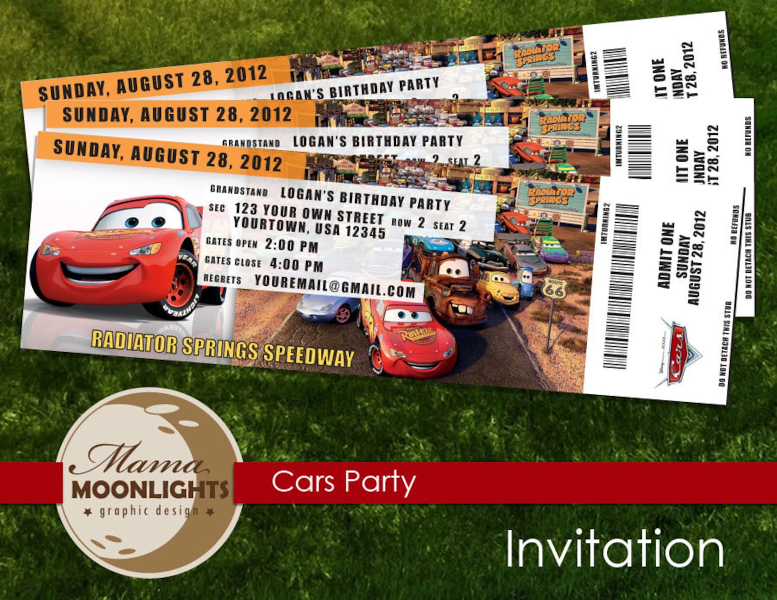 Disney Pixar Cars Custom Printable Birthday Party Package Kit - Etsy