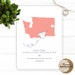 Long Distance Bridal Shower Invite - Two Sided Bridal Shower Invite ...