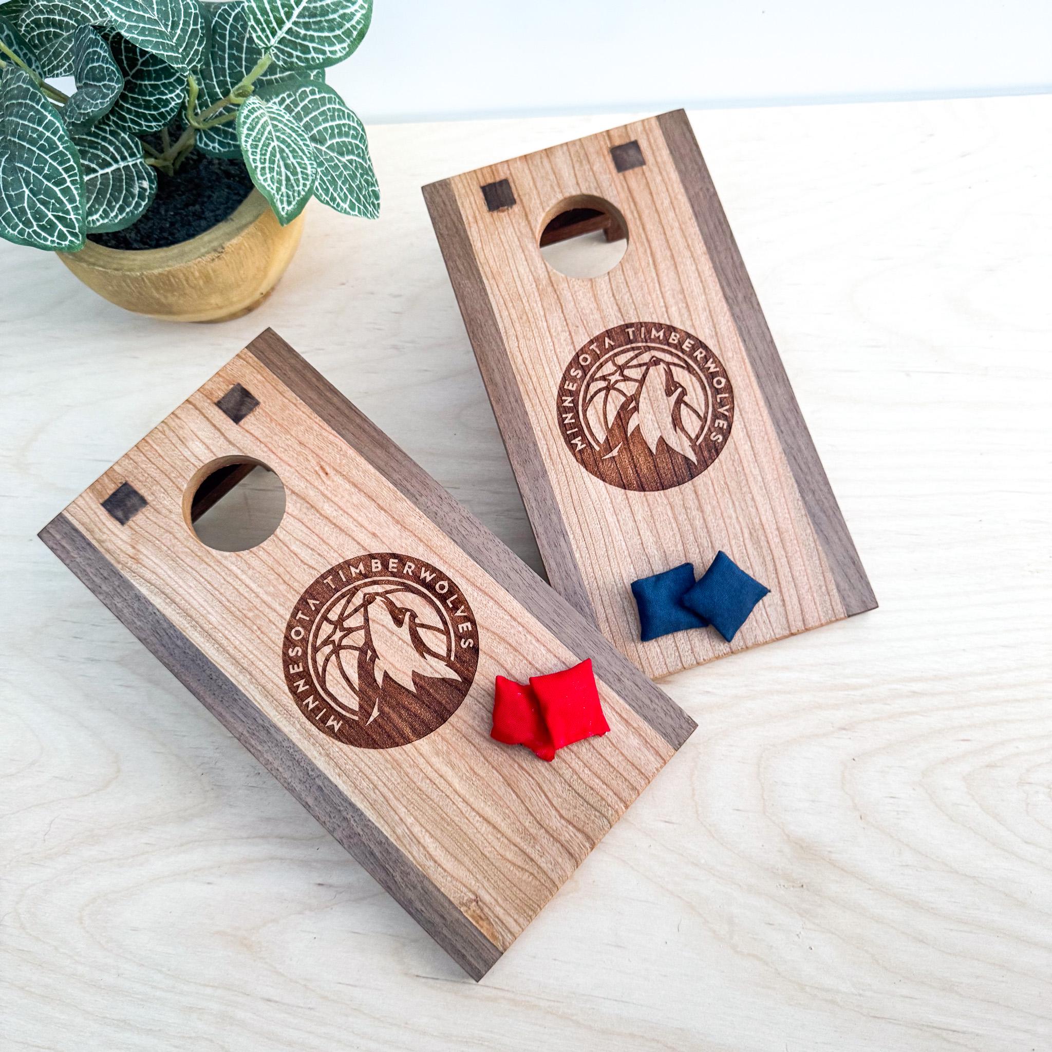 Mini Wood Cornhole Game, Cornhole, Mini Bags Boards, Cornhole Boards ...
