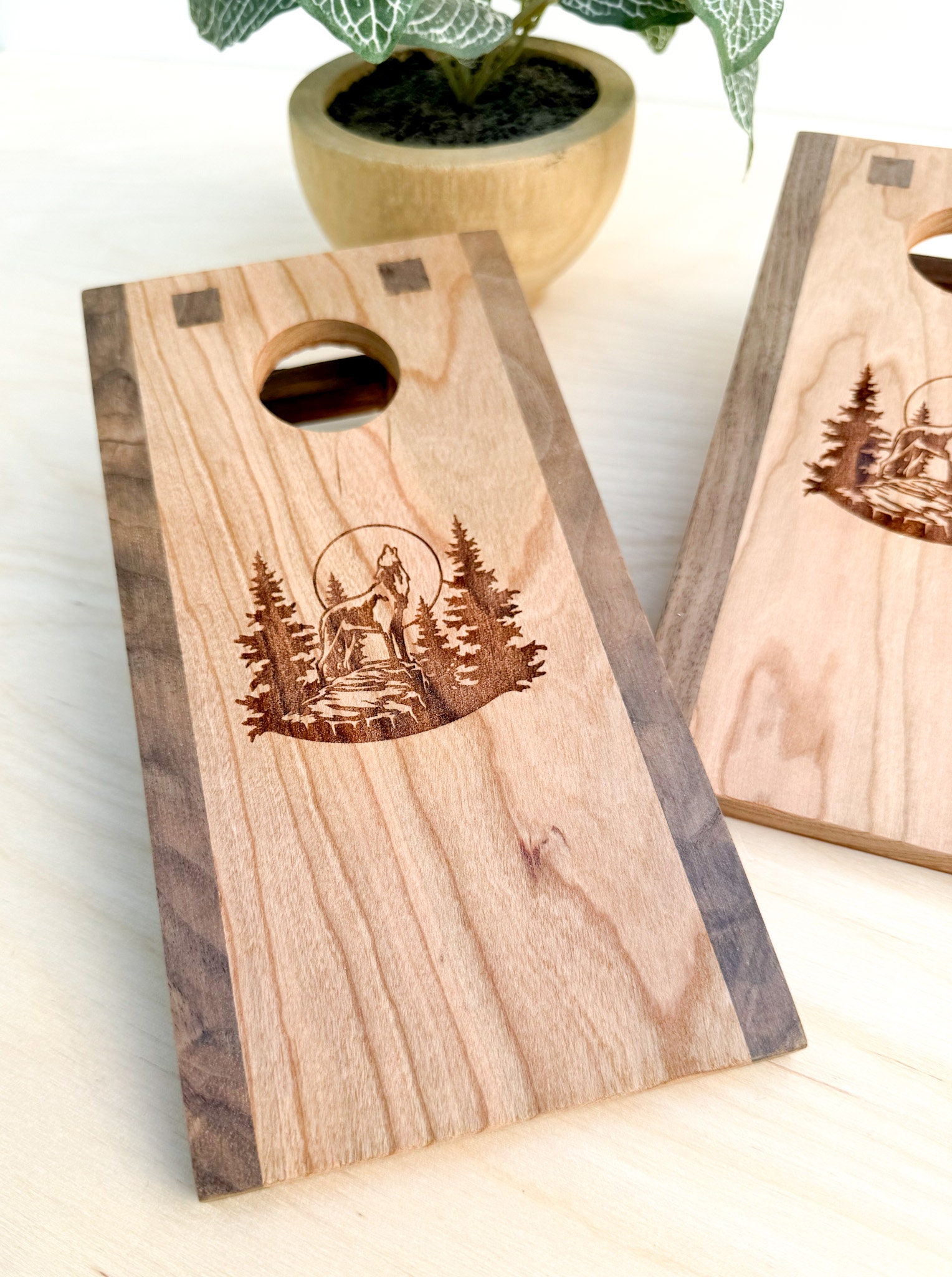 Personalized Mini Wood Cornhole Game, Games, Board Game Table, Cornhole ...