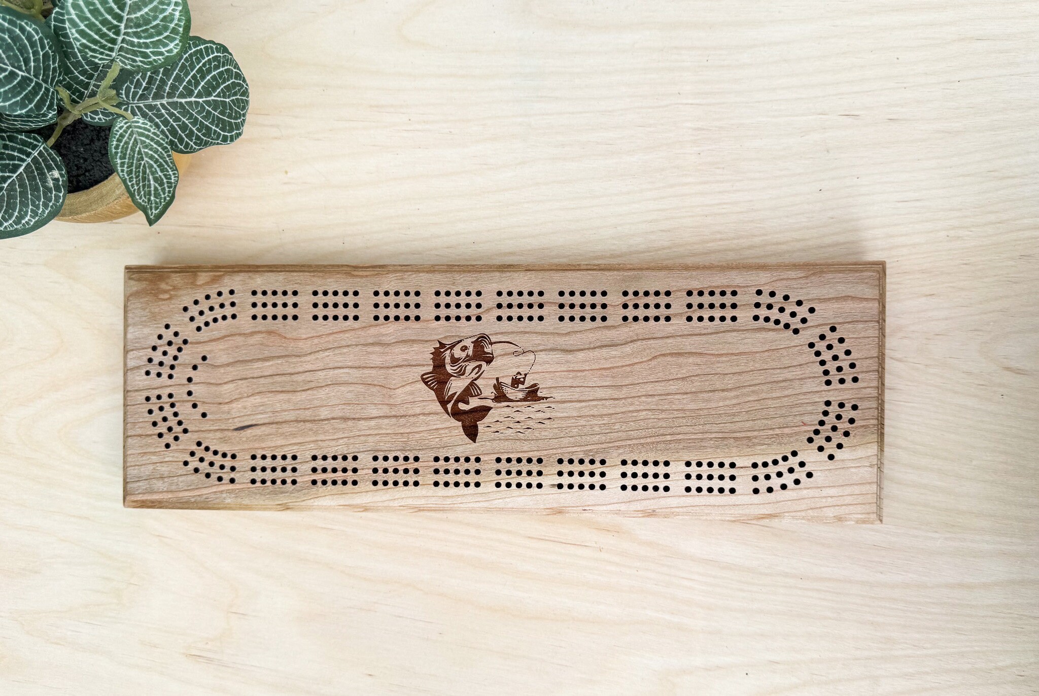 Three Track Cribbage Board, Personalized Cribbage Board, Cribbage Board ...