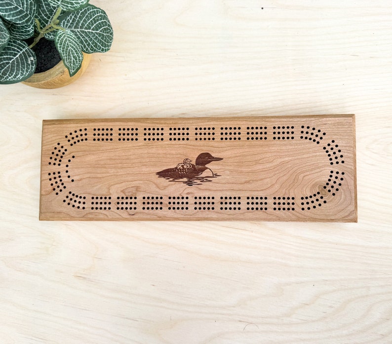 Three Track Cribbage Board, Personalized Cribbage Board, Cribbage Board ...
