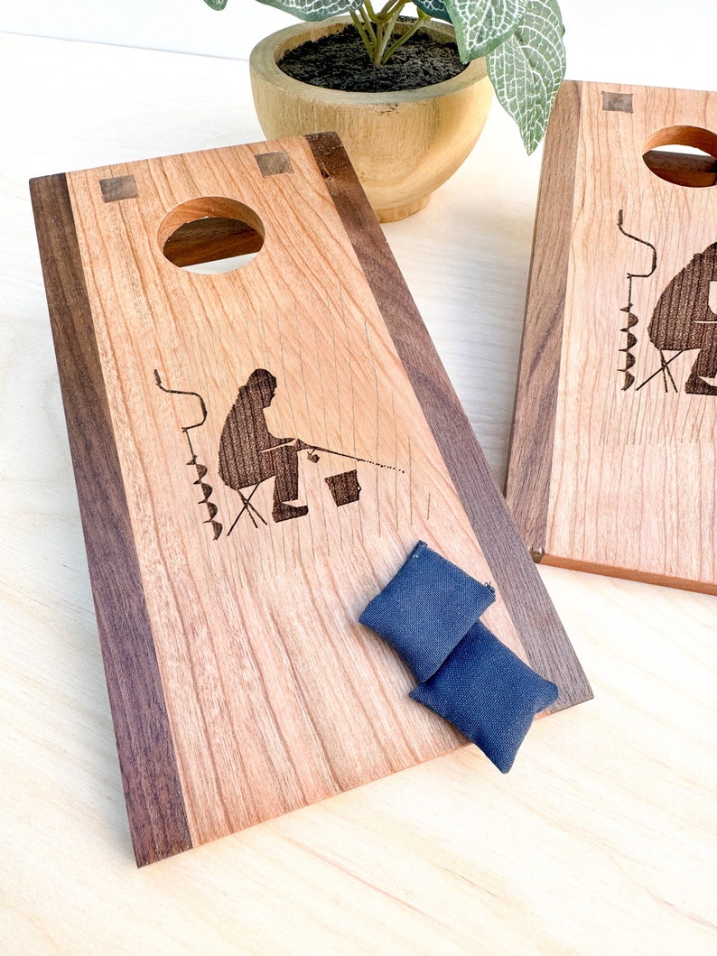 Mini Wood Cornhole Game, Mini Bags Boards, Cornhole Boards, Gifts for ...