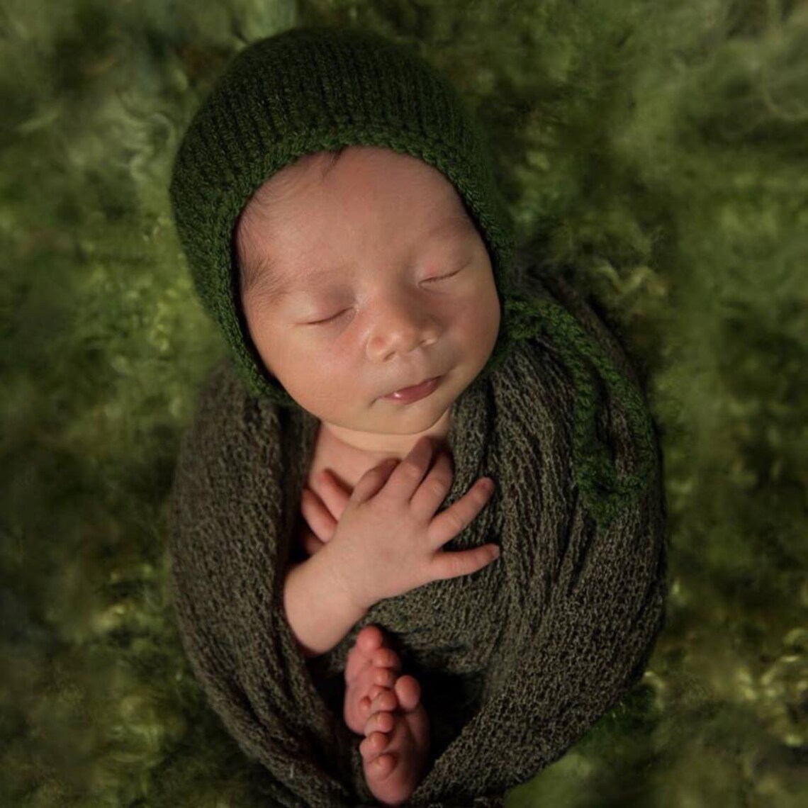 Basic Knit Newborn Bonnet/ Boy Bonnet/ Girl Bonnet/ Many Colors Bonnet ...