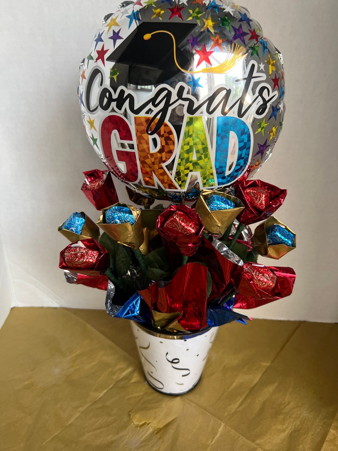 Graduation Gift,dove Chocolate Candy, Dozen Roses, Congratulations ...