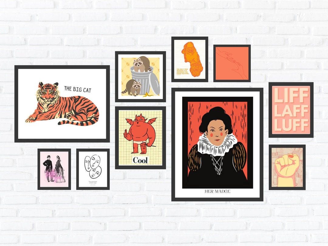 Maximalist Gallery Wall Set 1 | Eclectic | Printable Art | Maximalist ...
