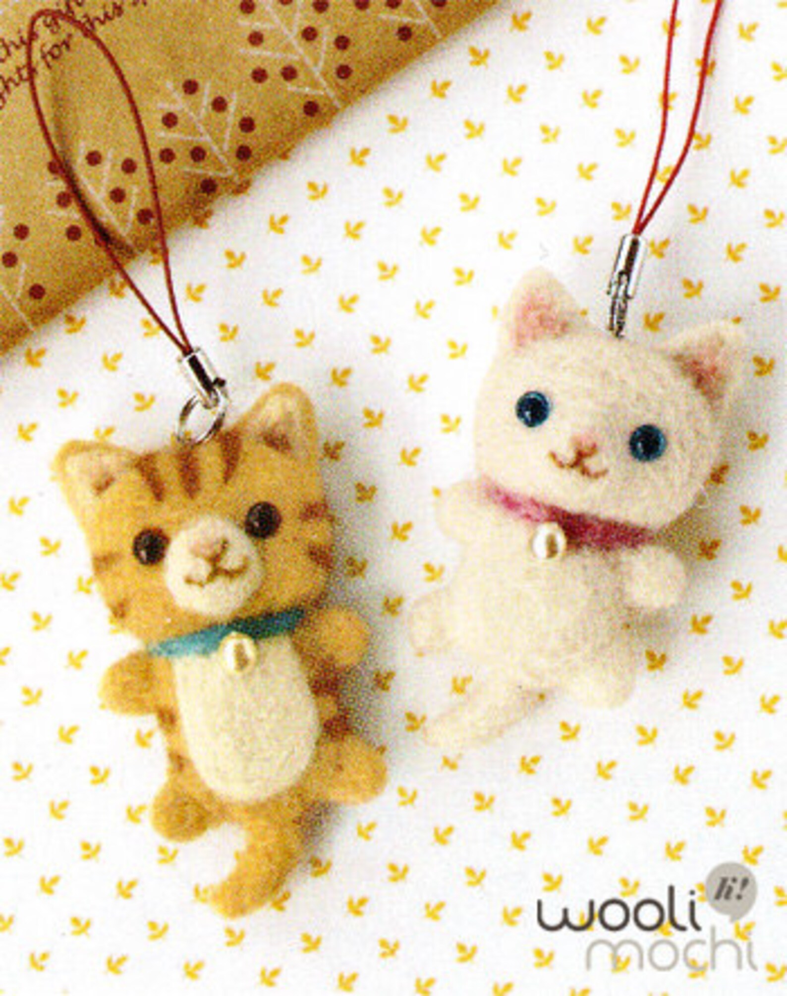 Tiger Kitten & White Kitten Phone Straps Needle Felting Kit - Etsy