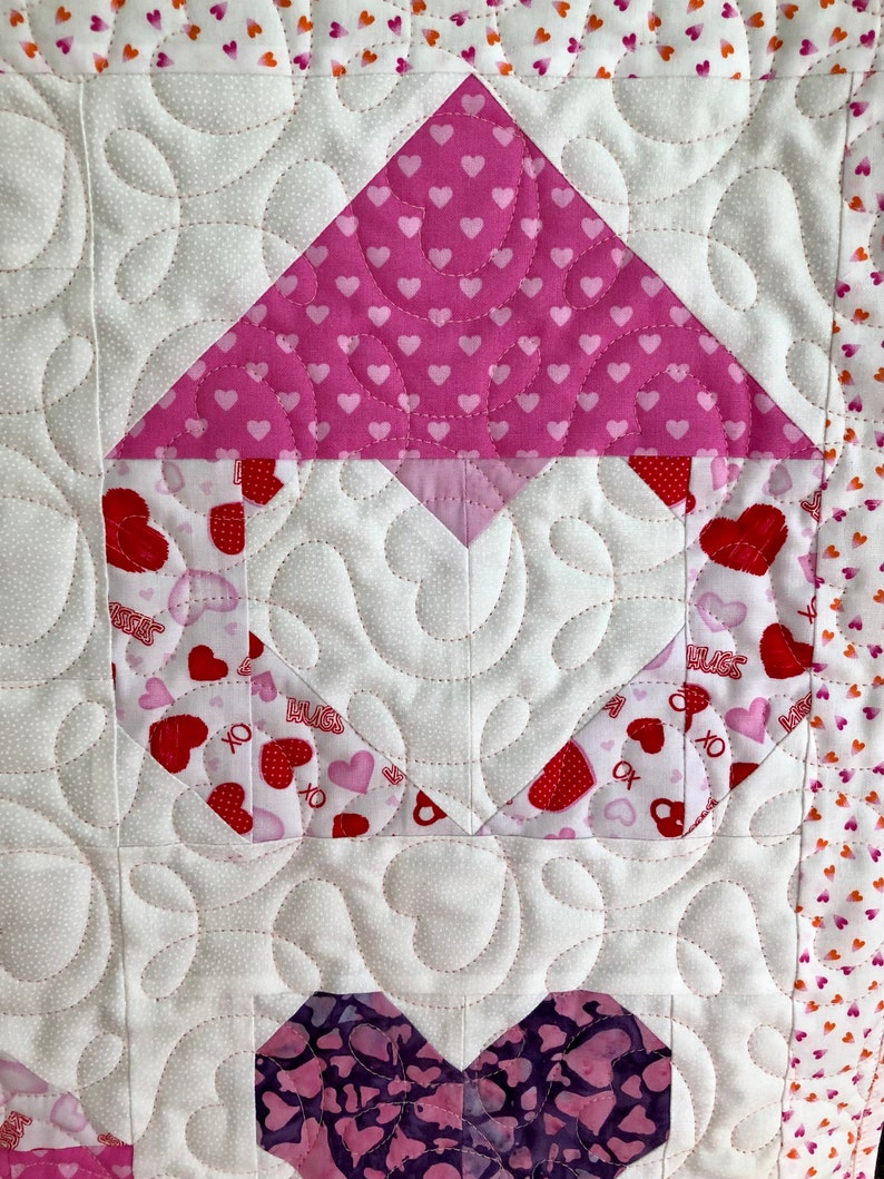 Valentine Gnome Wall Hanging Quilt or Table Topper 19”x 20”- Handmade ...