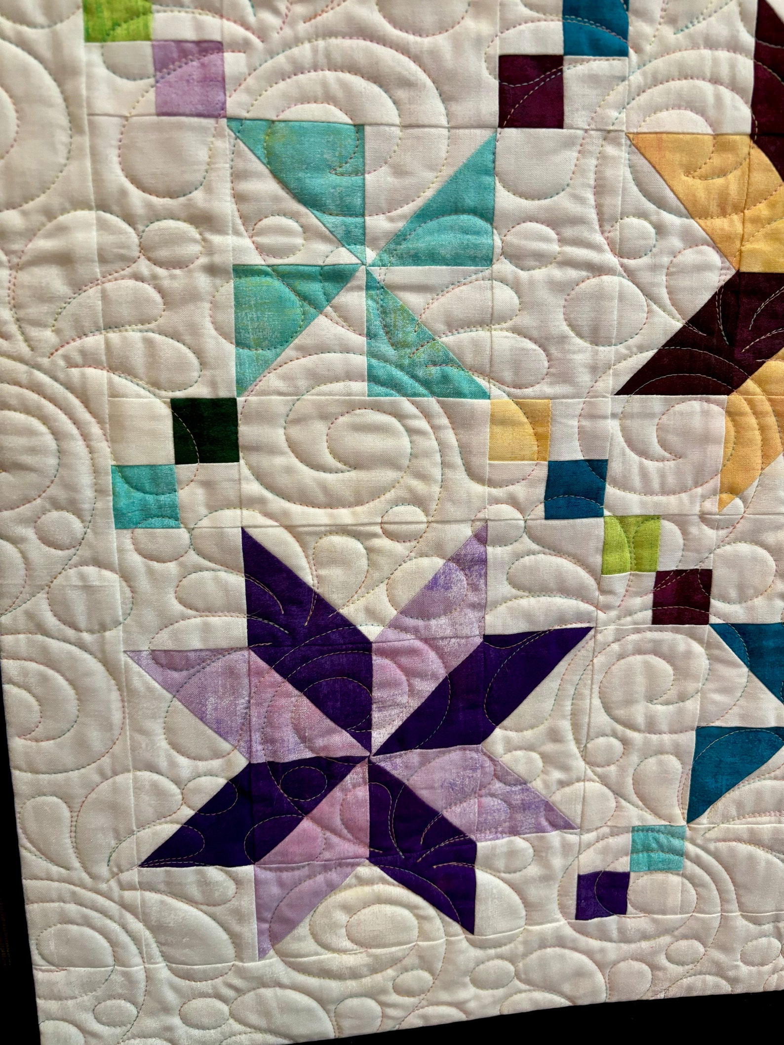 Stars and Pinwheels Wall Hanging Quilt 28 X 28 Wall Hanging Quilt Star ...