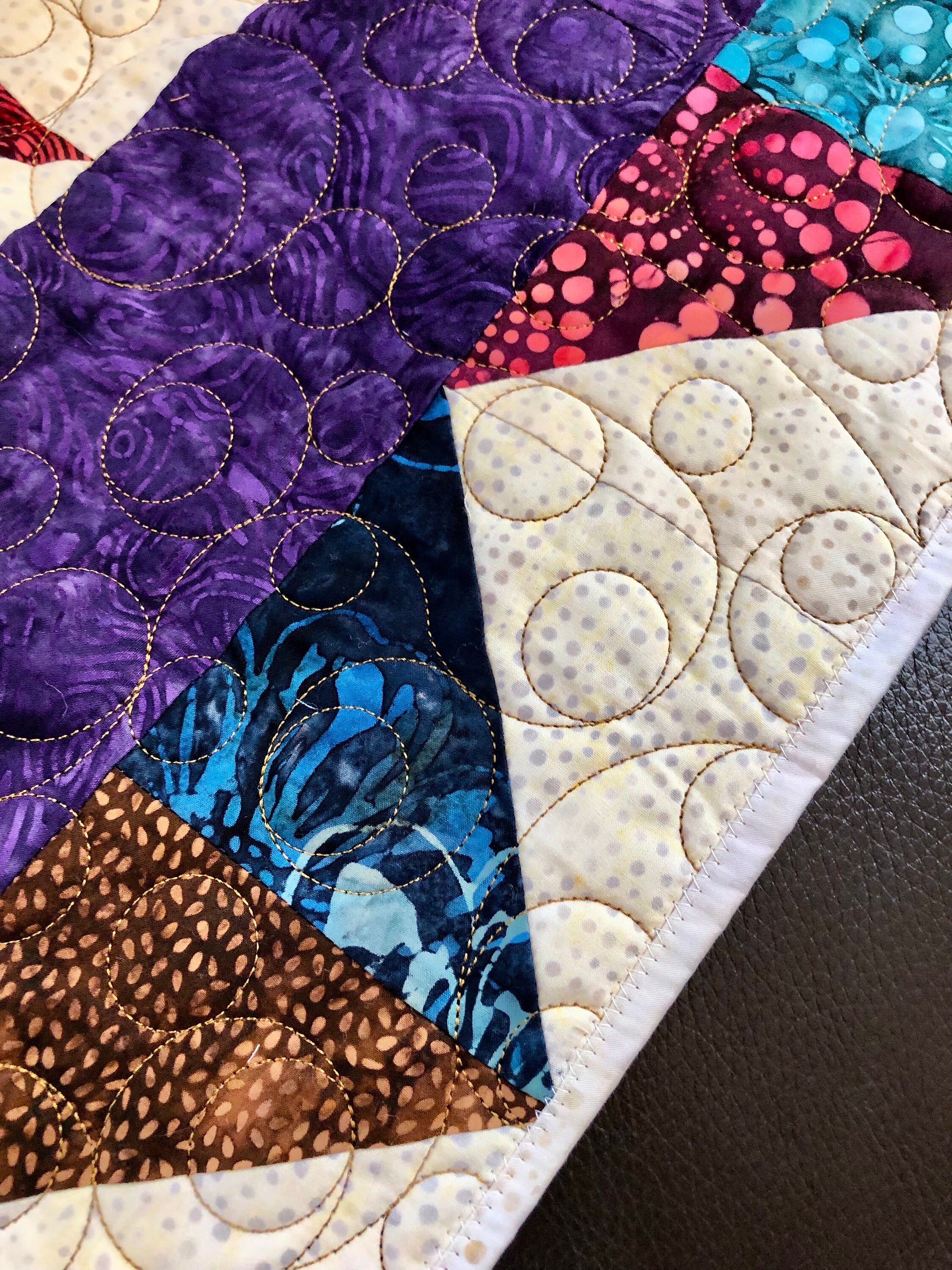 Batik Star Lap Quilt 47 X 62 Handmade Star Quilt - Etsy