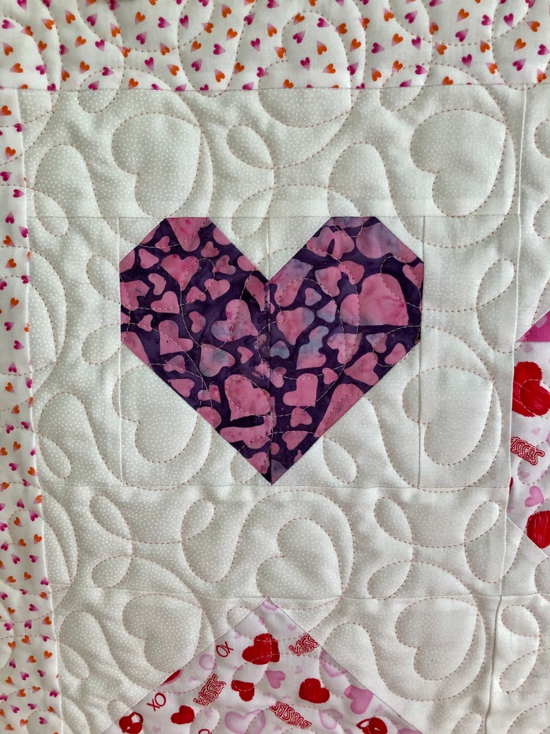 Valentine Gnome Wall Hanging Quilt or Table Topper 19”x 20”- Handmade ...