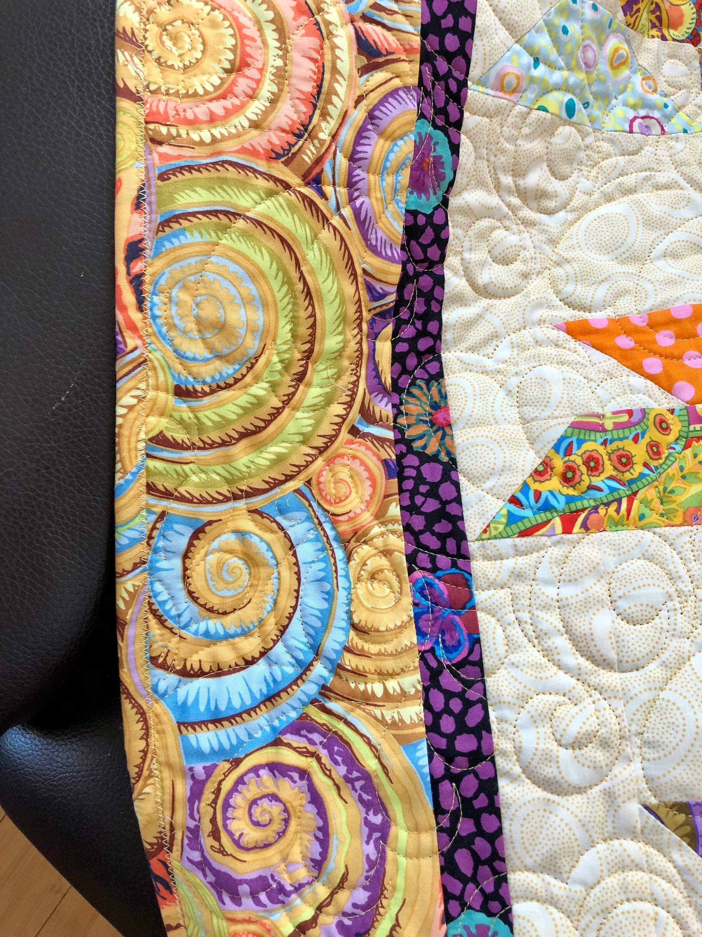 Handmade Lap Quilt Kaffe Fassett Quilt Traditional Scrap - Etsy