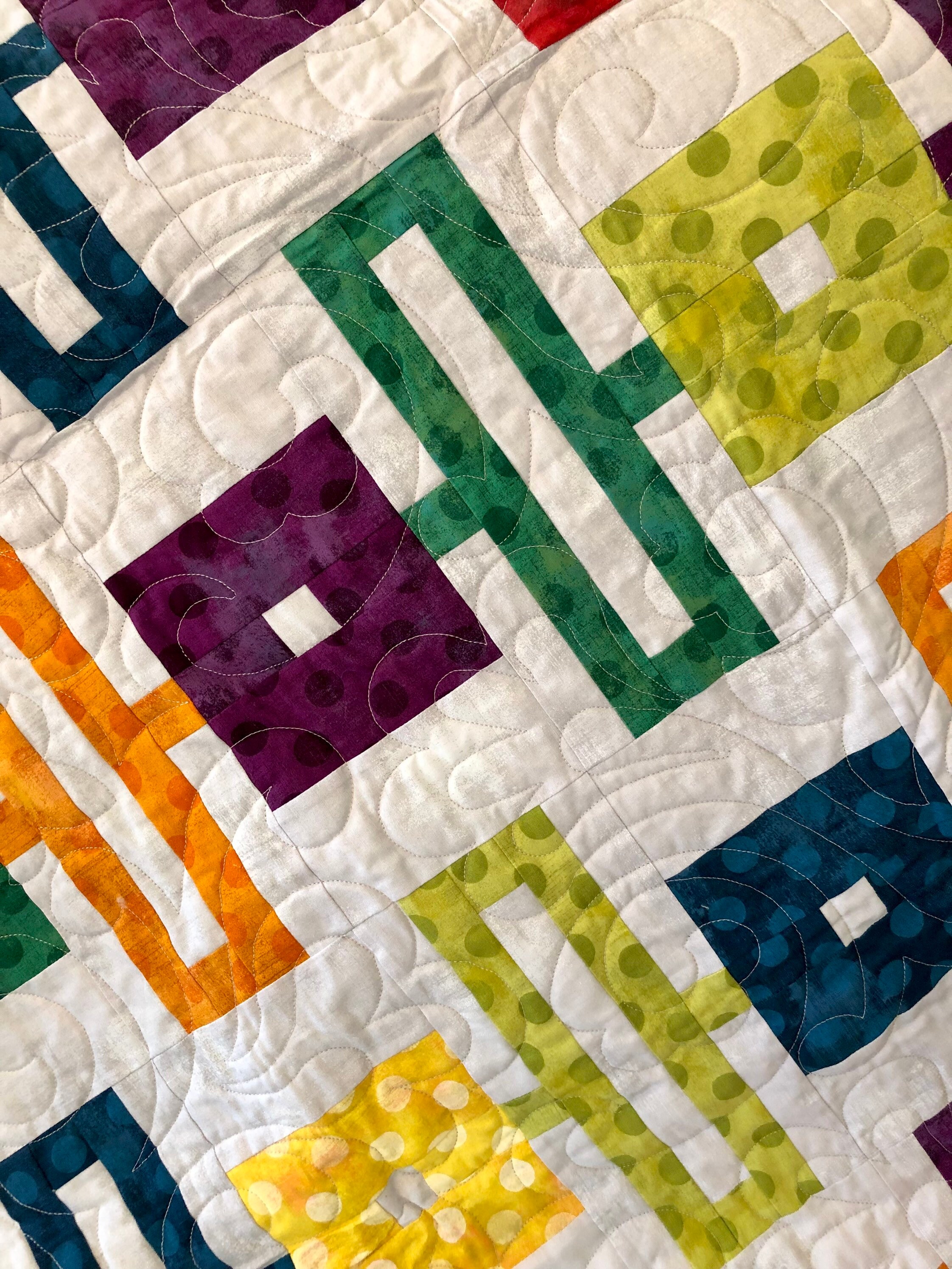 Handmade Rainbow Baby Quilt Patchwork Baby Blanket Crib - Etsy