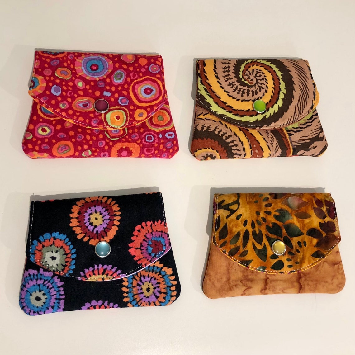 Little Wallet 4.5 X 3.5 Fabric Wallet Credit Card Holder Wallet Gift ...