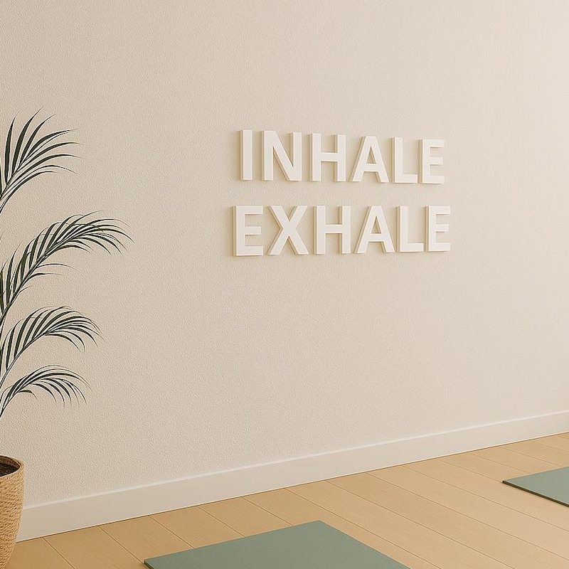 Inhale Exhale Signs - Etsy