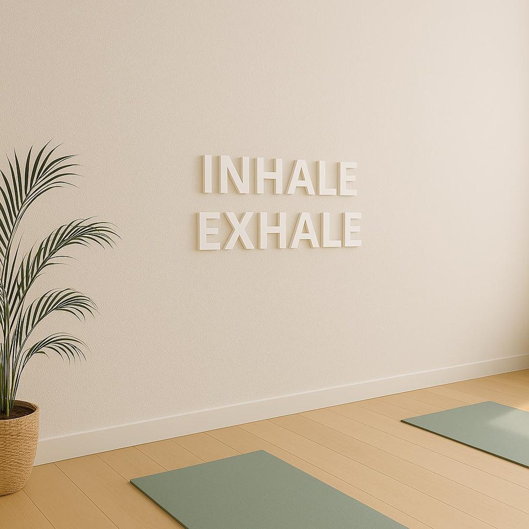 Yoga Studio Wall Letters Custom Signs, 3D PVC Wall Letters for Yoga ...