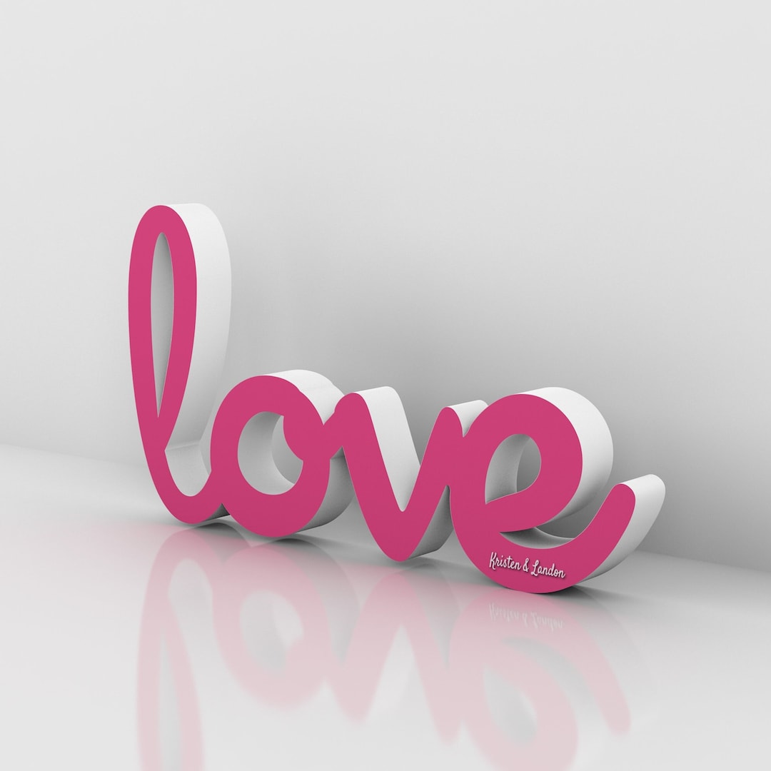 Personalized Love Sign, Personalized Valentines Gift for Him and Her ...