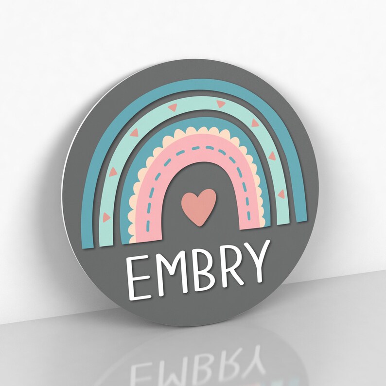 Personalized Rainbow Name Sign: Baby Girl Nursery Decor - Etsy