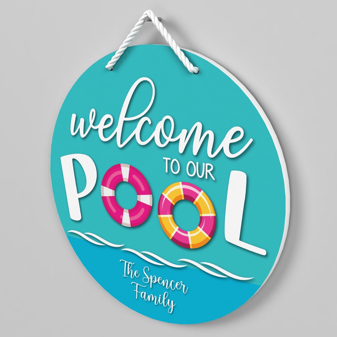 Personalized Outdoor Pool Sign Welcome to Our Pool Outdoor - Etsy