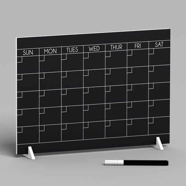 Chalkboard Calendar - Etsy