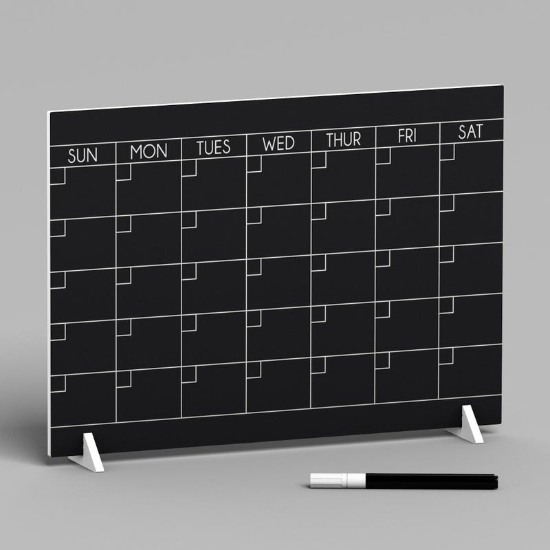 Chalkboard Calendar - Etsy