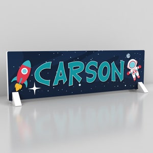 Personalized Name Sign Outer Space Theme Bedroom Decor Custom Starry ...