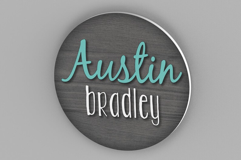 Circle Name Sign Nursery Wall Decor Nursery Wall Art - Etsy Canada