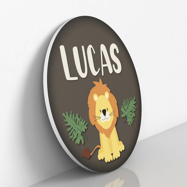 Baby Lion Nursery Name Sign: Safari Jungle Decor - Etsy
