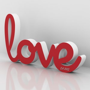 Personalized Love Sign, Personalized Valentines Gift for Him and Her ...