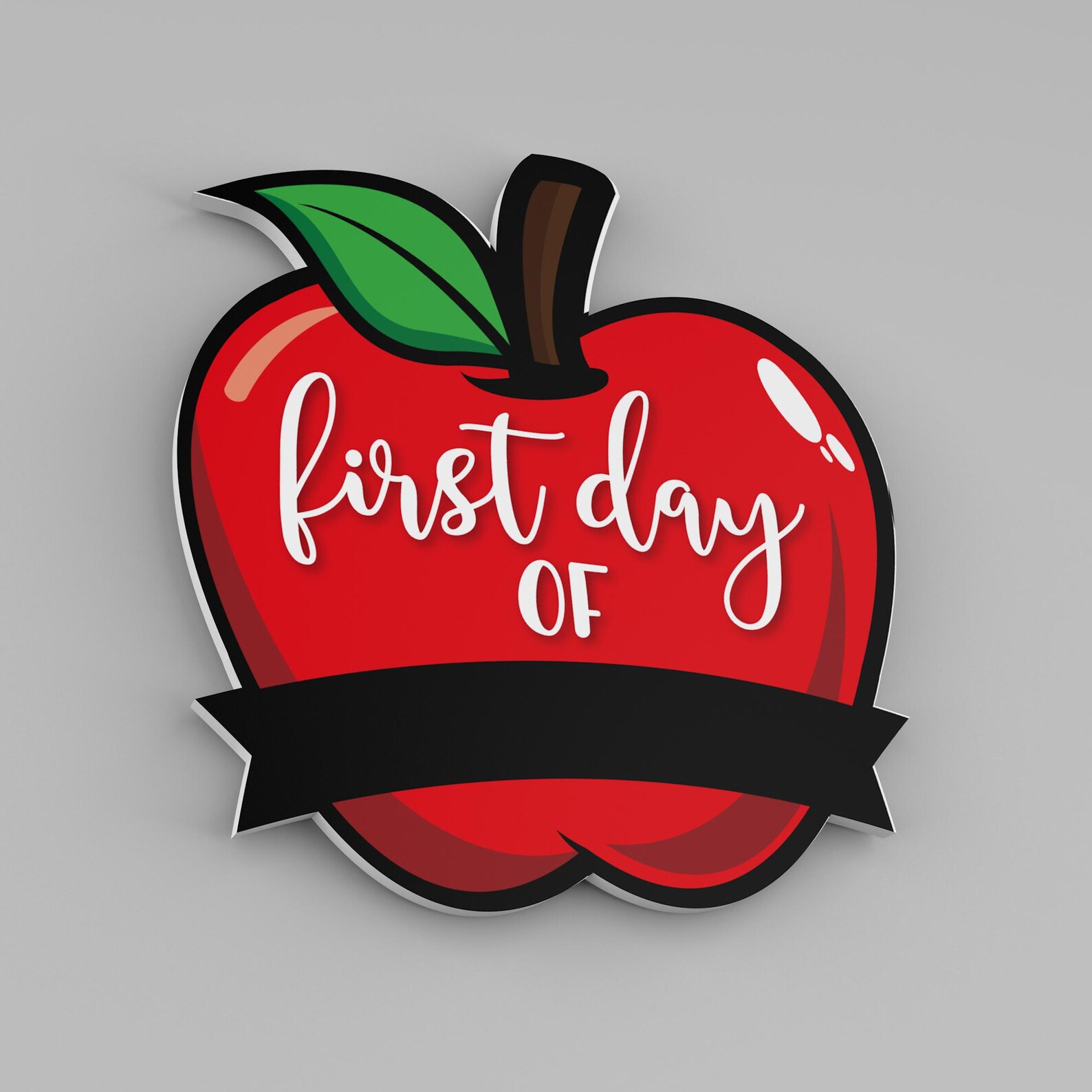 First Day of School Sign: Reusable Apple Chalkboard, Photo Prop - Etsy