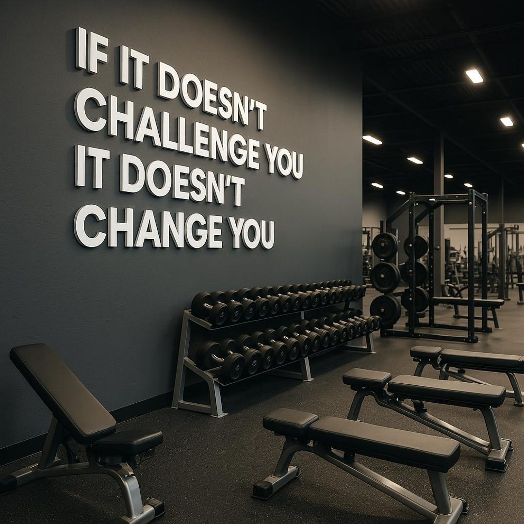 Gym Decor Wall Sign PVC Wall Letters for Home Gym, Fitness Studio ...