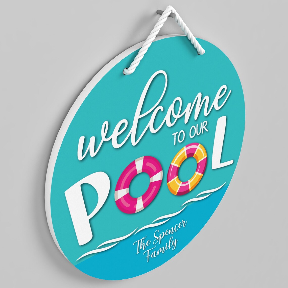 Personalized Outdoor Pool Sign Welcome to Our Pool Outdoor - Etsy