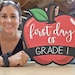 First Day of School Sign: Reusable Apple Chalkboard, Photo Prop - Etsy