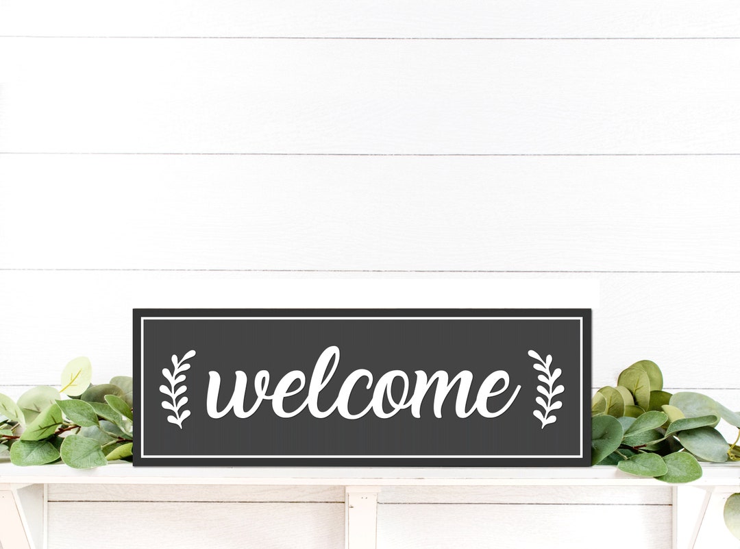 Front Door Sign Welcome Sign Entryway Decor for Home Indoor and Outdoor ...