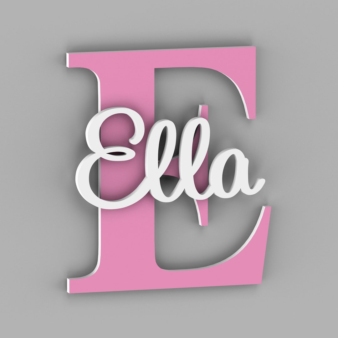 Custom Nursery Name Plaque Personalized Name Letters for Wall Unique ...