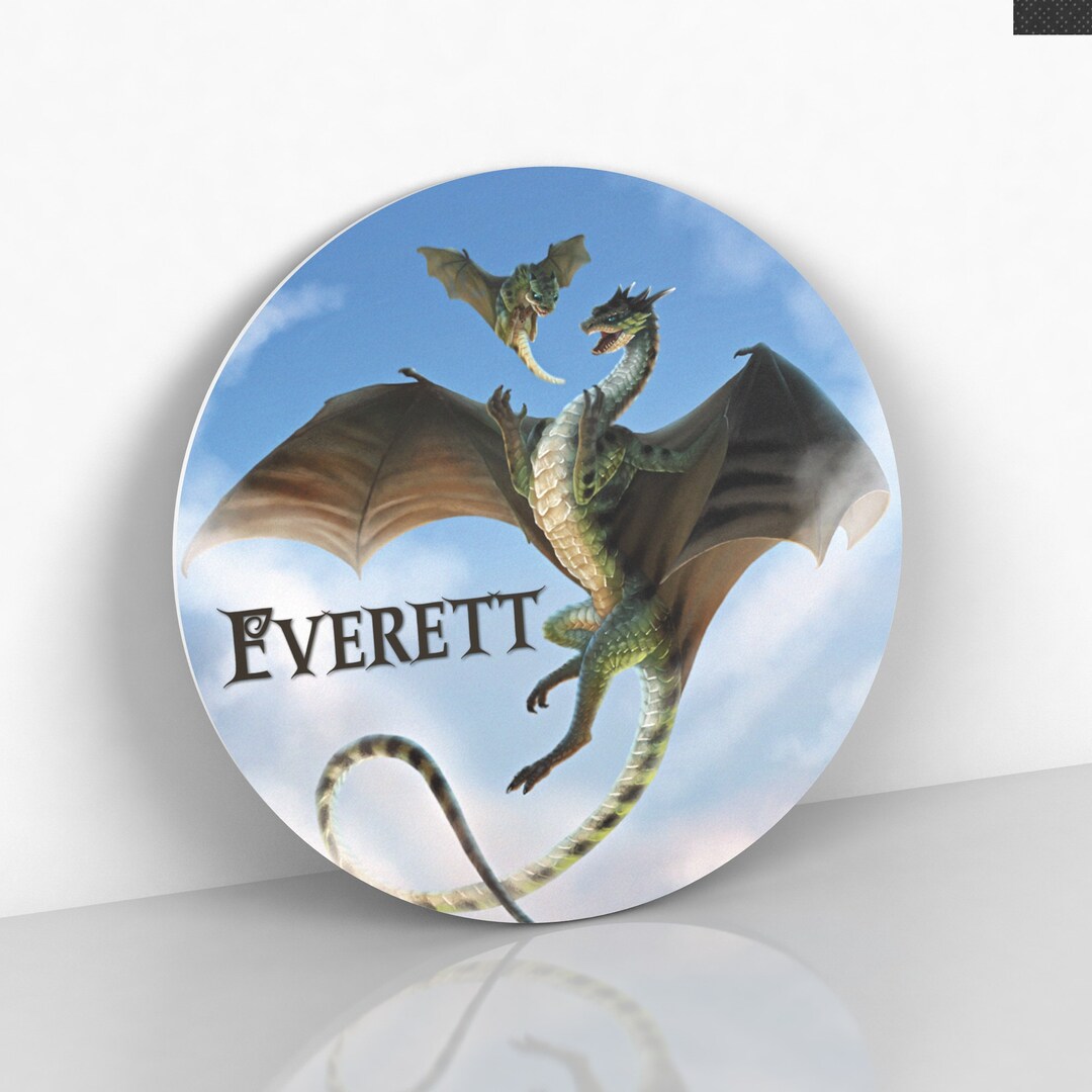 Dragon Theme Personalized Name Sign for Kids - Dragon Themed Bedroom ...