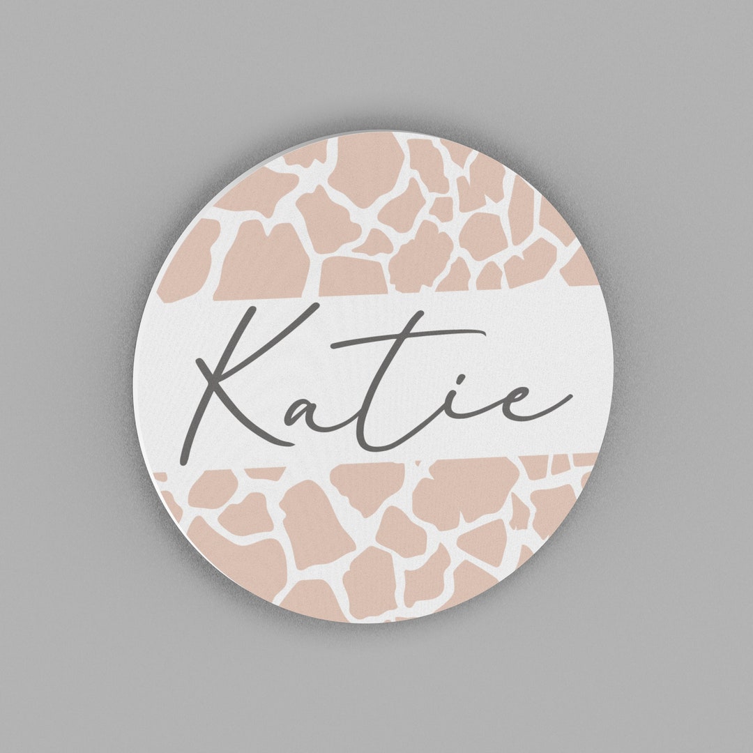 Personalized Animal Print Name Sign for Girls Room Decor Nursery Name ...