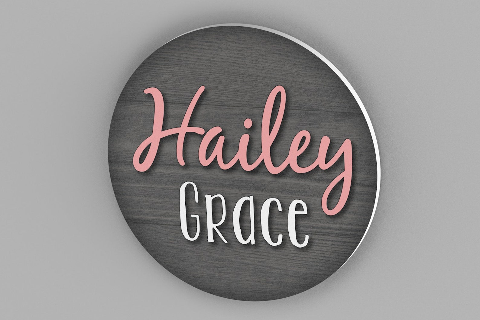 Circle Name Sign Nursery Wall Decor Nursery Wall Art - Etsy Canada