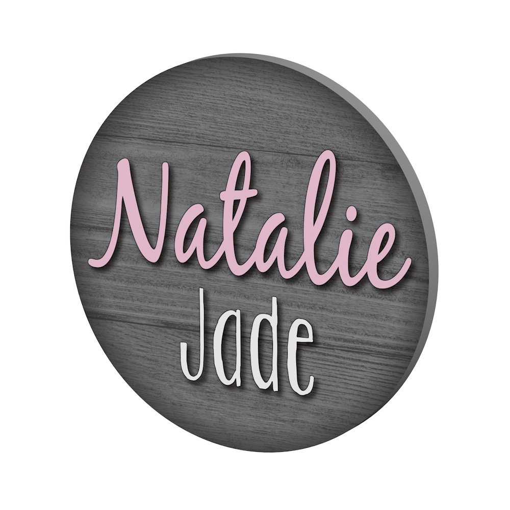 Circle Name Sign Nursery Wall Decor Nursery Wall Art | Etsy