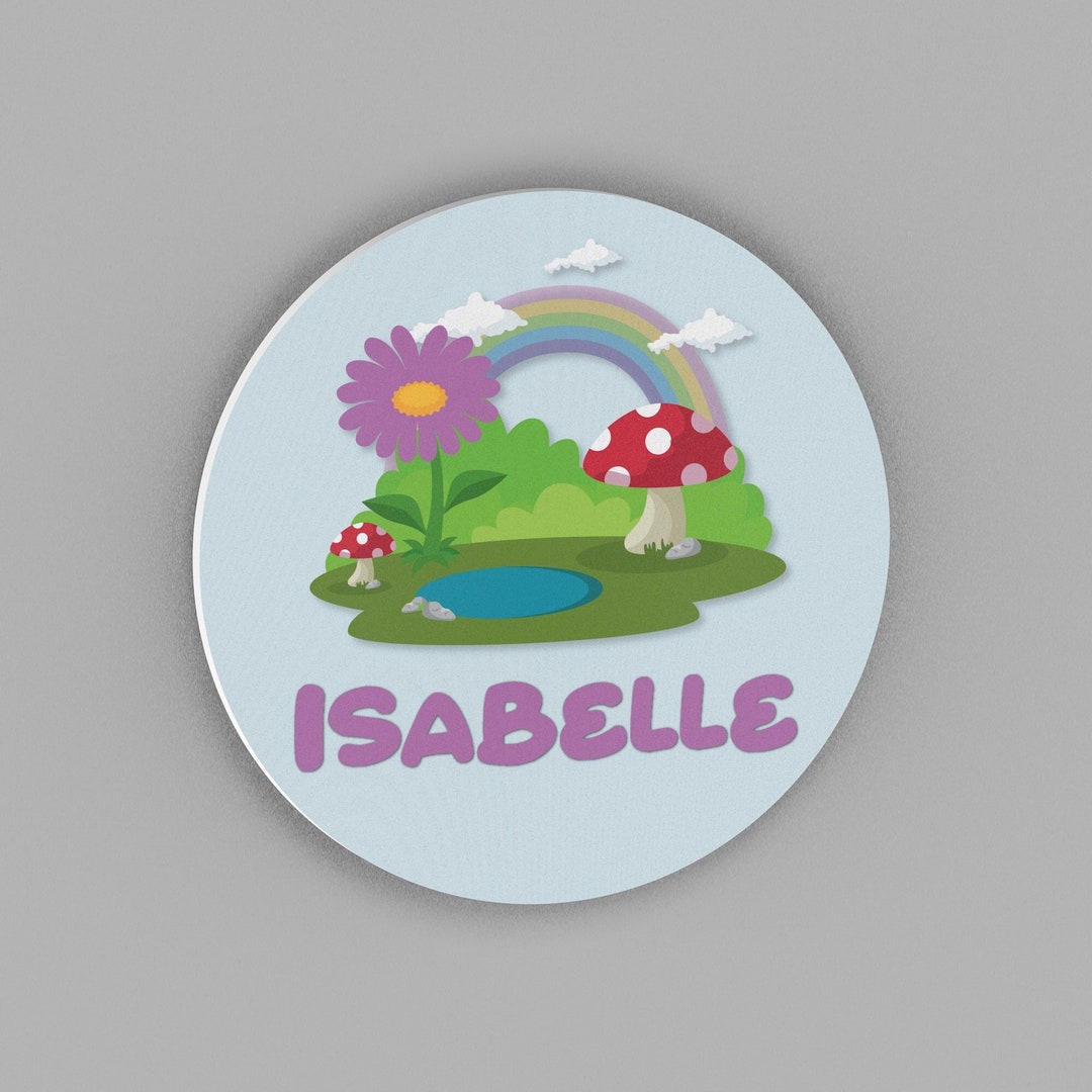 Kids Name Sign Mushroom Wall Decor Art Woodland Mushroom Enchanted ...