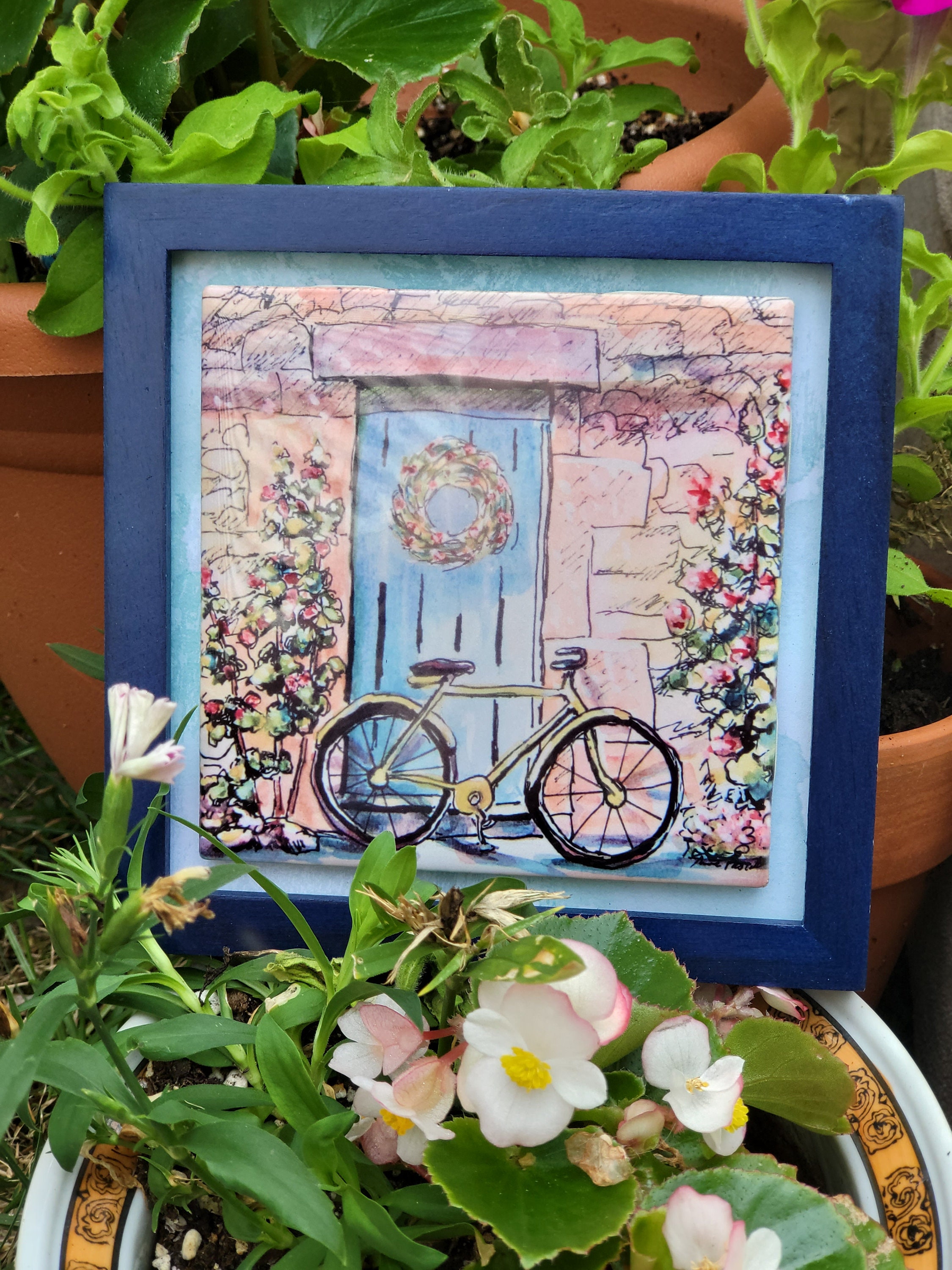 Framed Tile Art, Ceramic Tile Framed Art, Framed Ceramic Tile ...